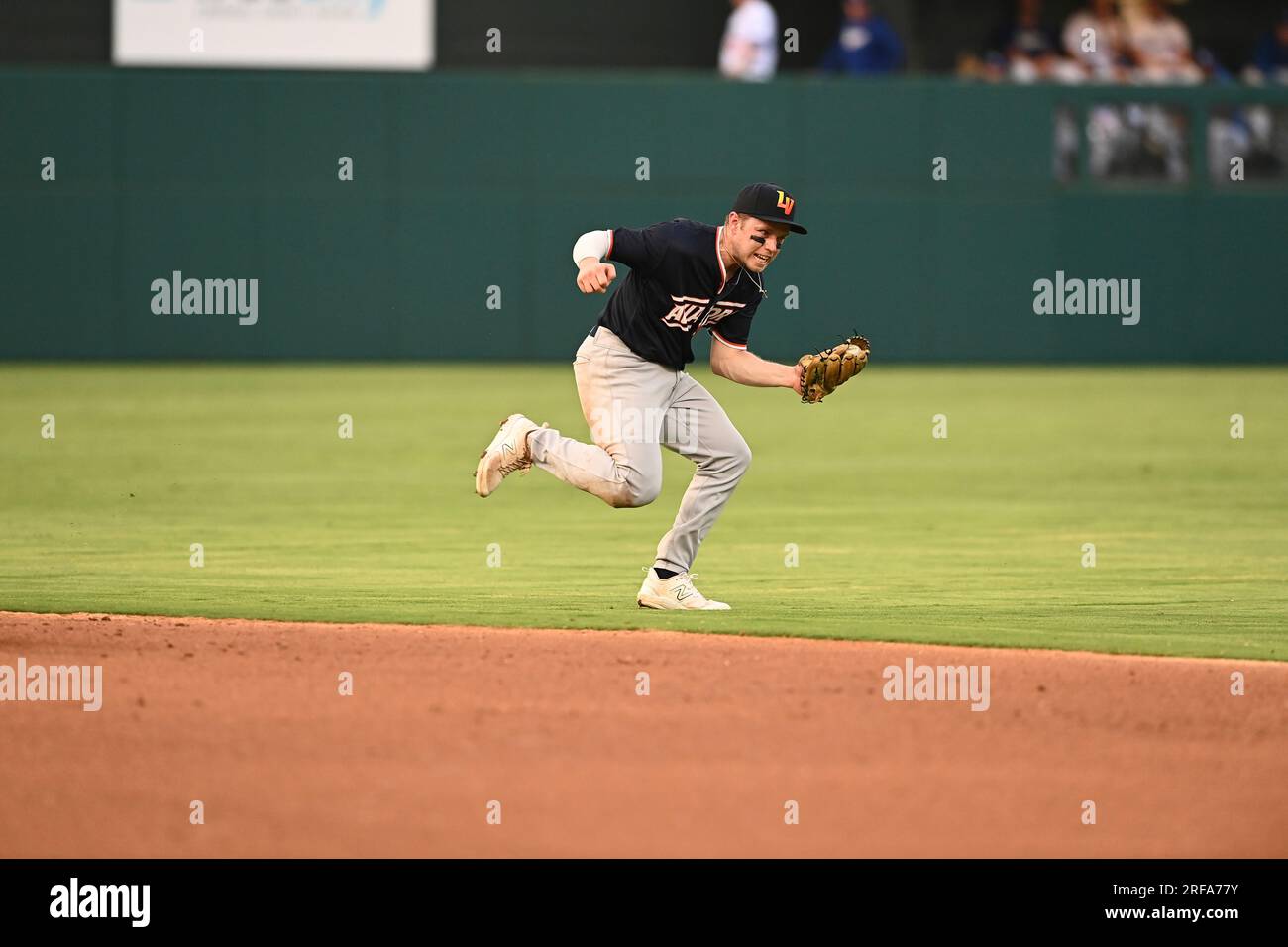 Shortstop Nick Allen (10) of the Las Vegas Aviators catches a ground ...
