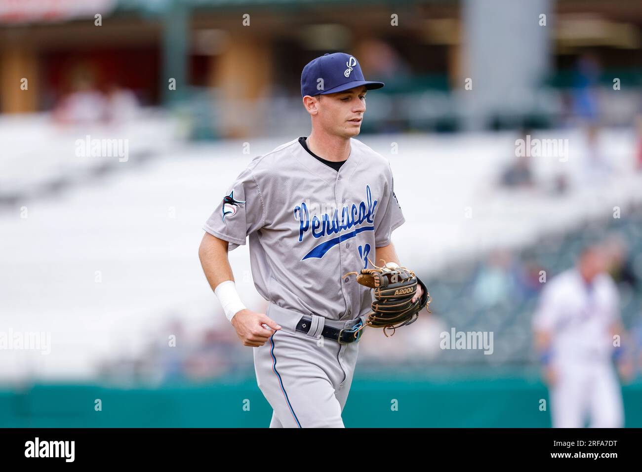 Pensacola Blue Wahoos second baseman Cody Morissette (13) in action ...