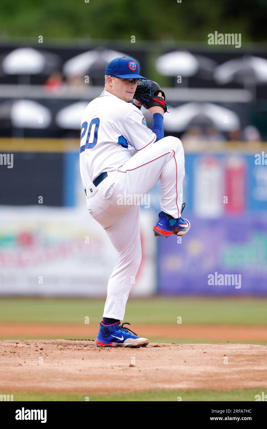 Tennessee Smokies starting pitcher Jordan Wicks (20) in action against ...
