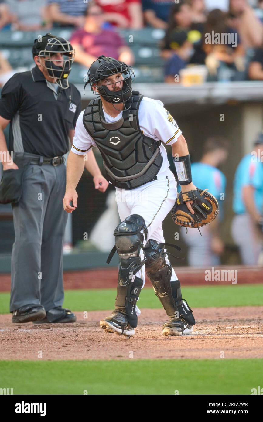 Zach Humphreys (16) of the Sugar Land Space Cowboys during the game ...