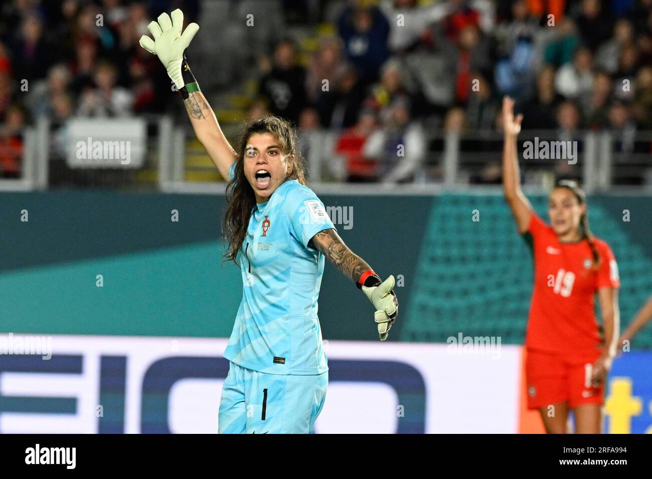 Portugal's goalkeeper Ines Pereira gestures during the Women's World ...