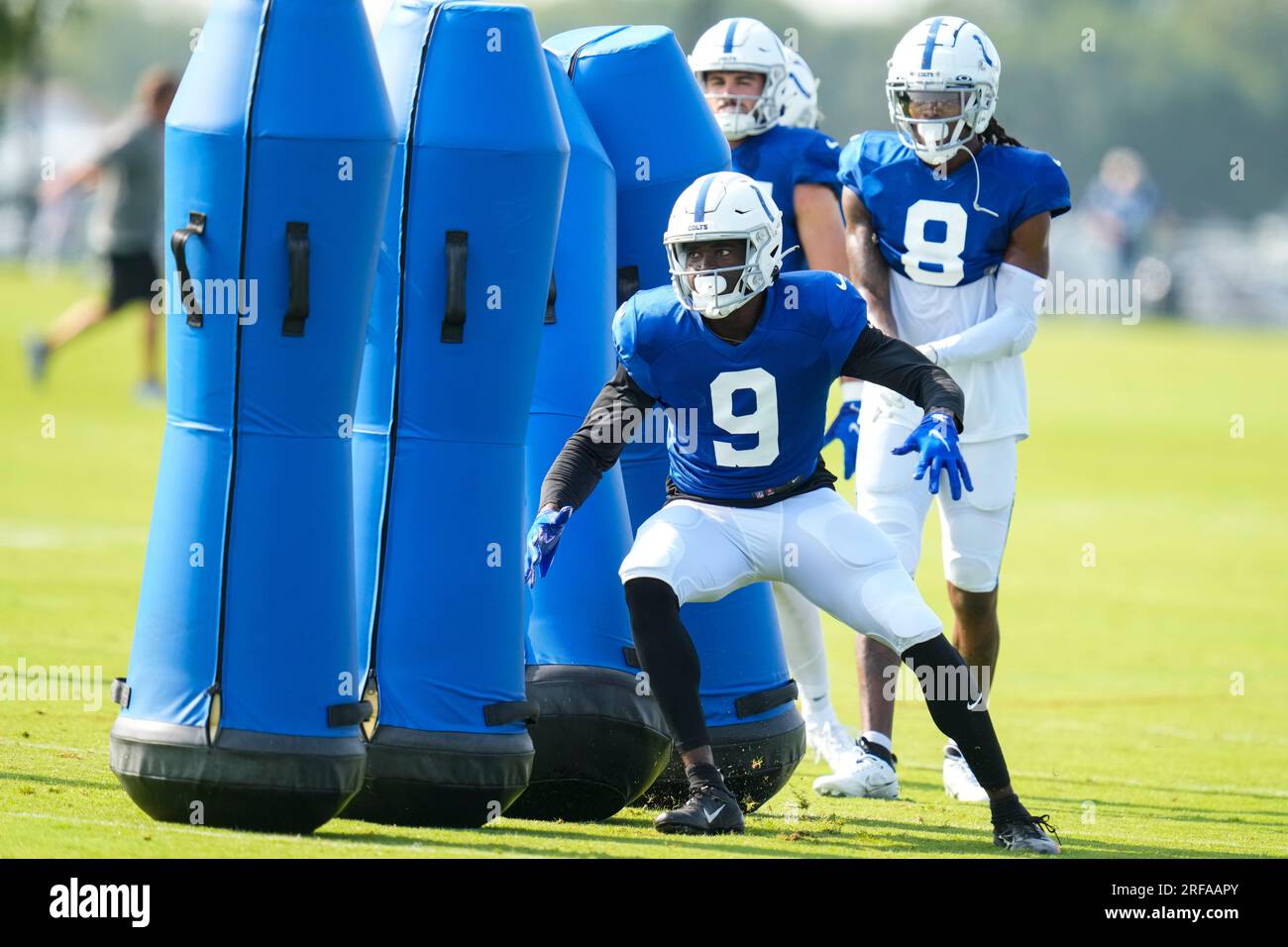 Indianapolis Colts wide receiver Breshad Perriman runs a drill during ...