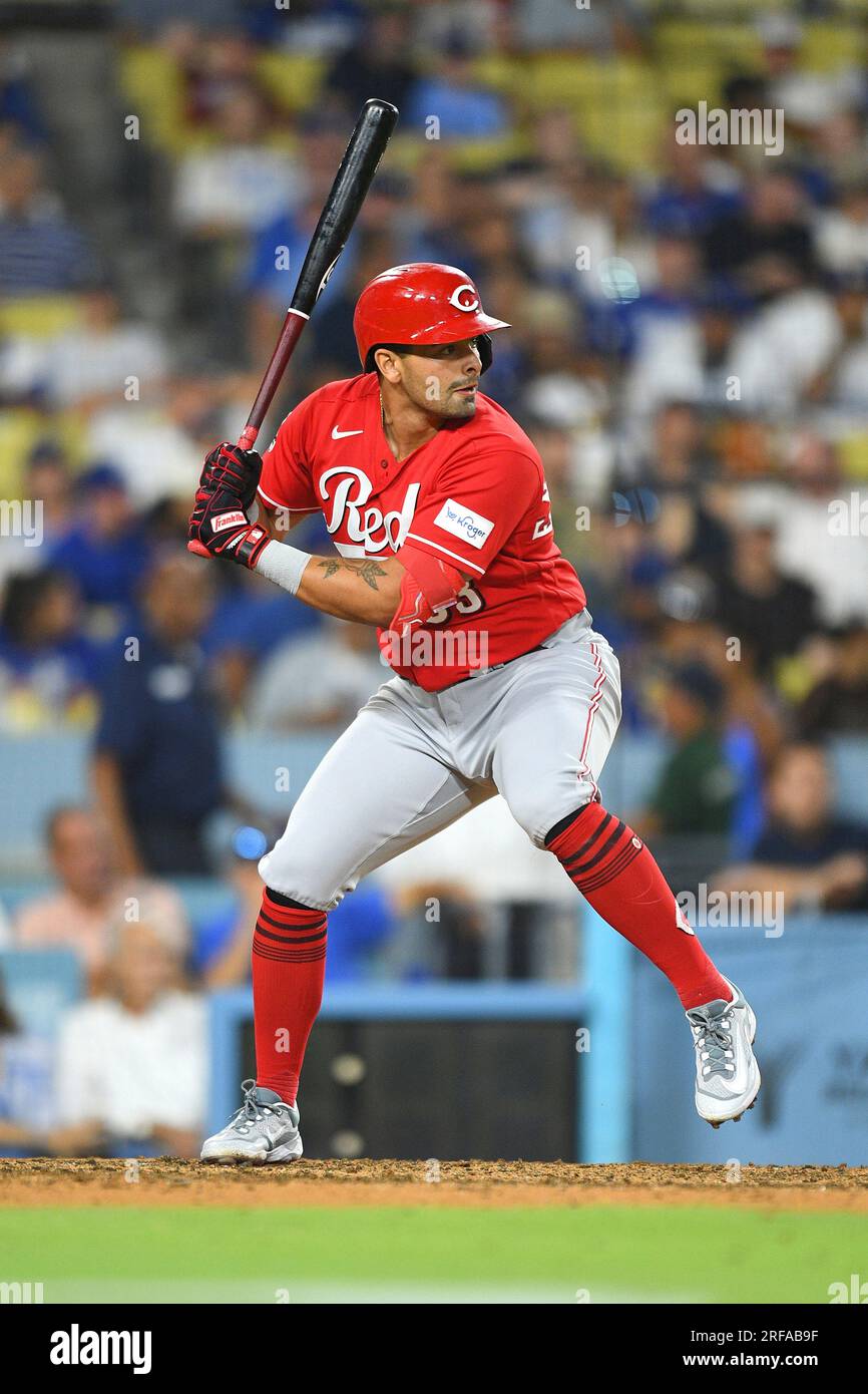 LOS ANGELES, CA - JULY 29: Cincinnati Reds designated hitter Christian ...