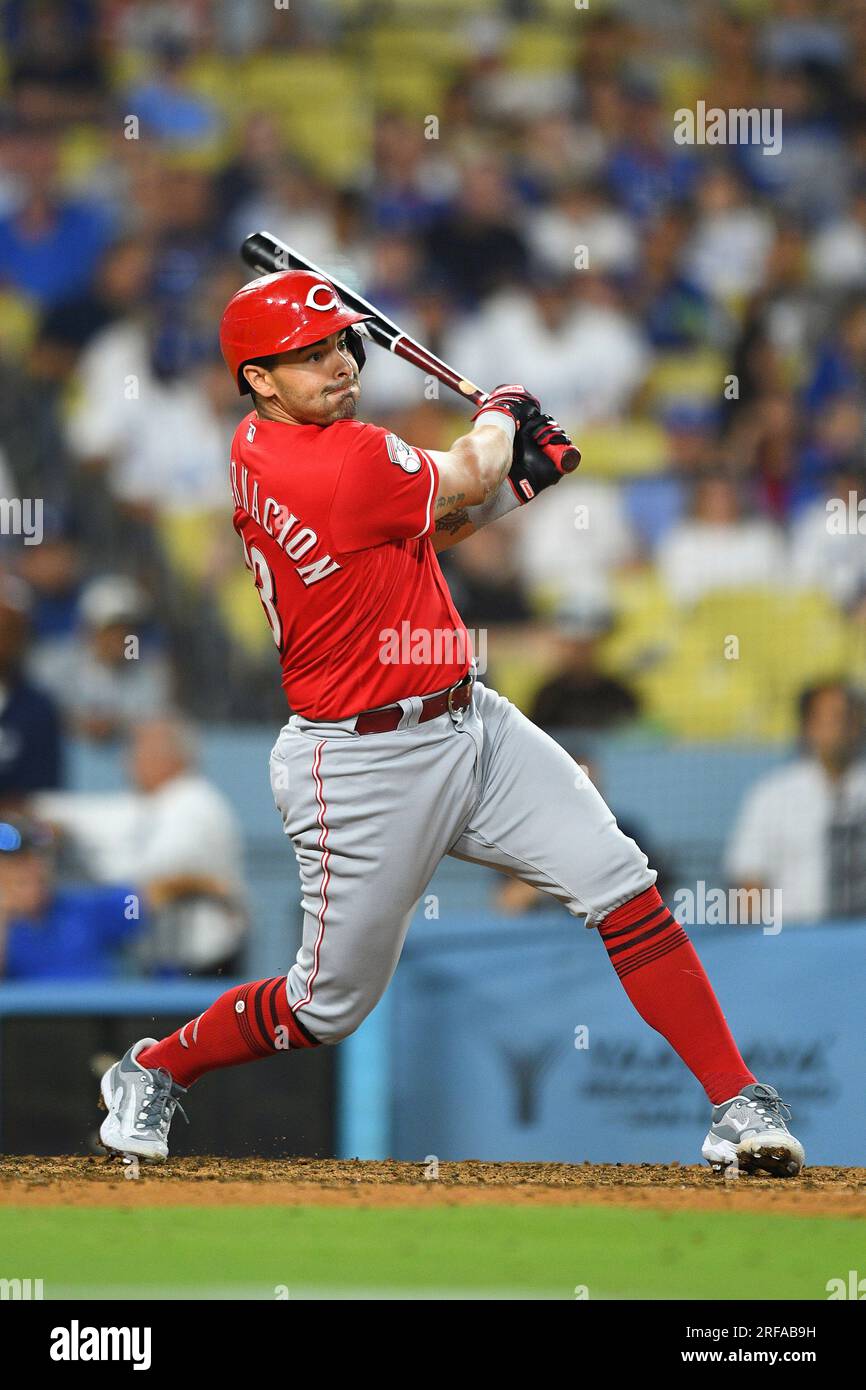 LOS ANGELES, CA - JULY 29: Cincinnati Reds designated hitter Christian ...