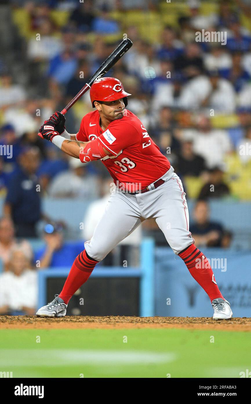 LOS ANGELES, CA - JULY 29: Cincinnati Reds designated hitter Christian ...
