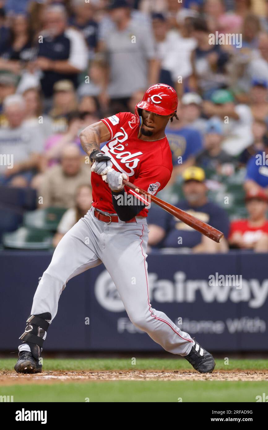 MILWAUKEE, WI - JULY 26: Cincinnati Reds left fielder Will Benson (30 ...
