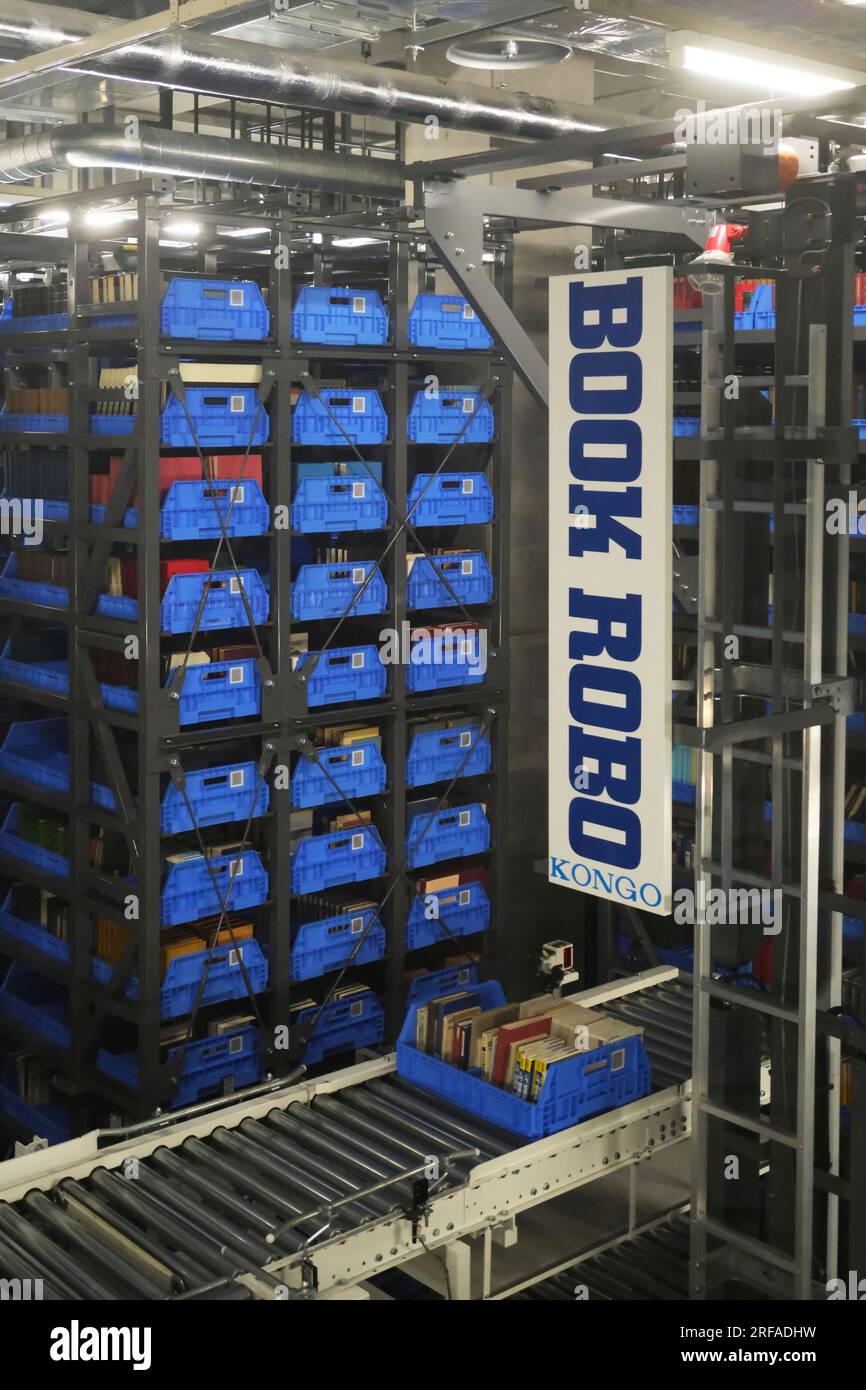 A picture shows the closed boock-storage at University Library of ...