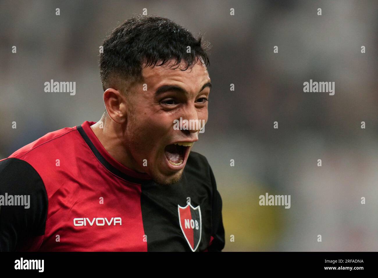 Marcos Portillo of Argentina's Newell's Old Boys celebrates scoring his ...