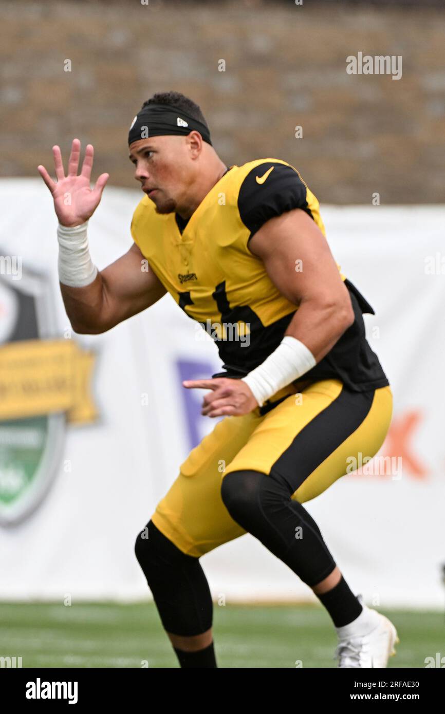 Pittsburgh Steelers linebacker Alex Highsmith (56) participates in the ...