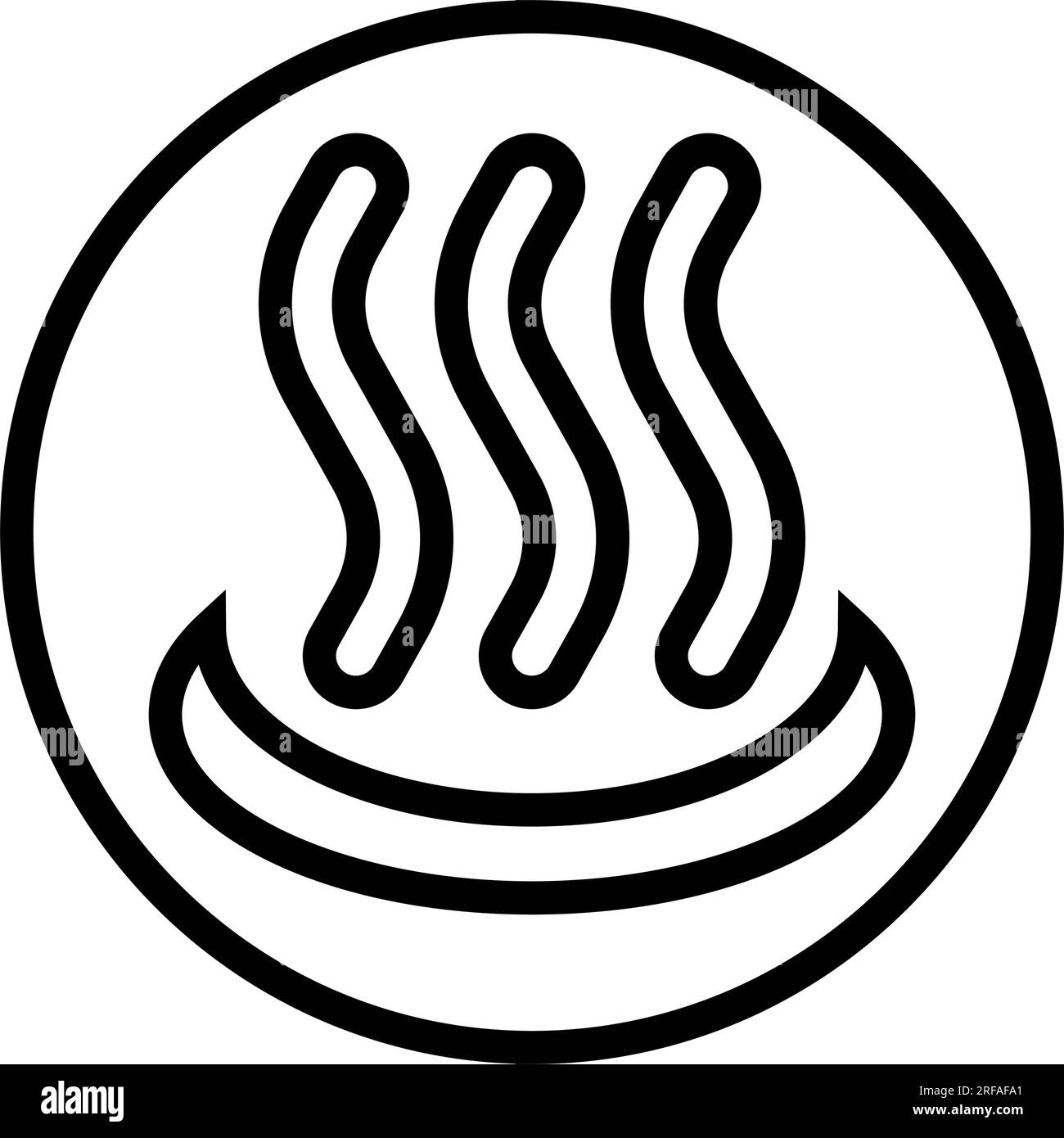 heat symbol line icon vector illustration Stock Vector Image & Art - Alamy