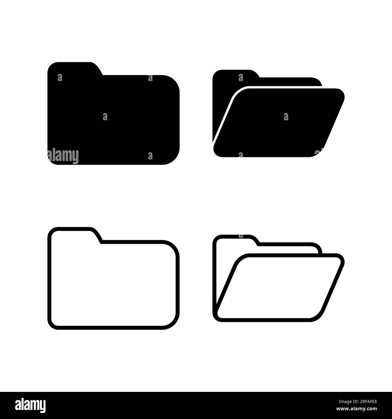 Folder icon vector. document folder icon Stock Vector Image & Art - Alamy