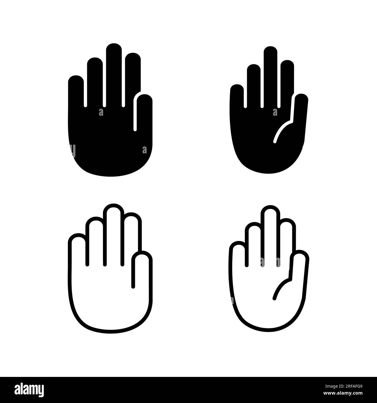 Hand icon vector. hand symbols. palm Stock Vector Image & Art - Alamy