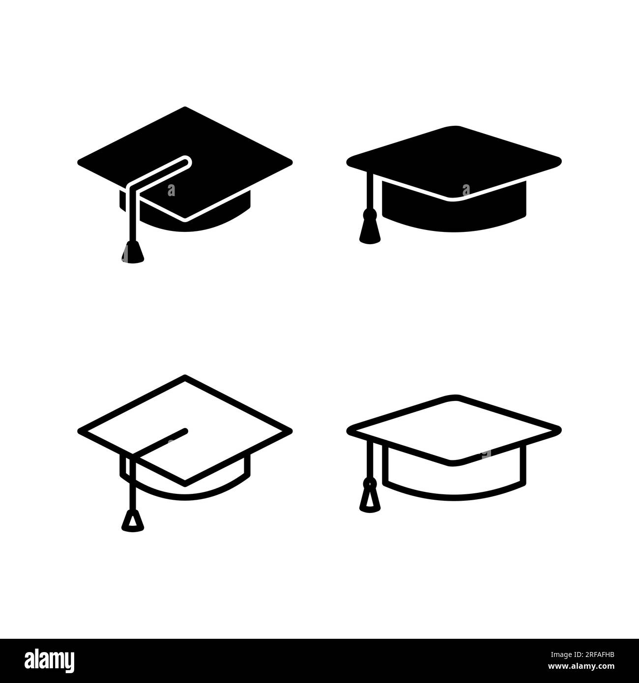 Education icon vector. graduation cap icon vector Stock Vector Image ...