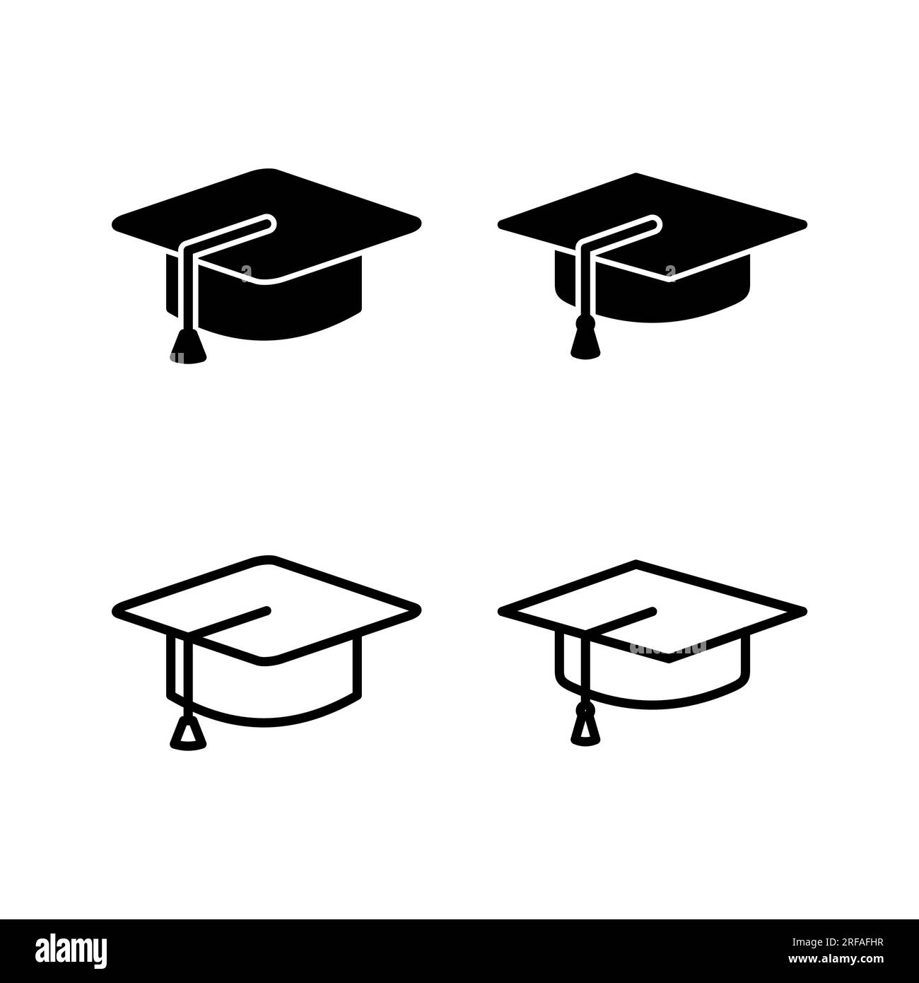 Education icon vector. graduation cap icon vector Stock Vector Image ...