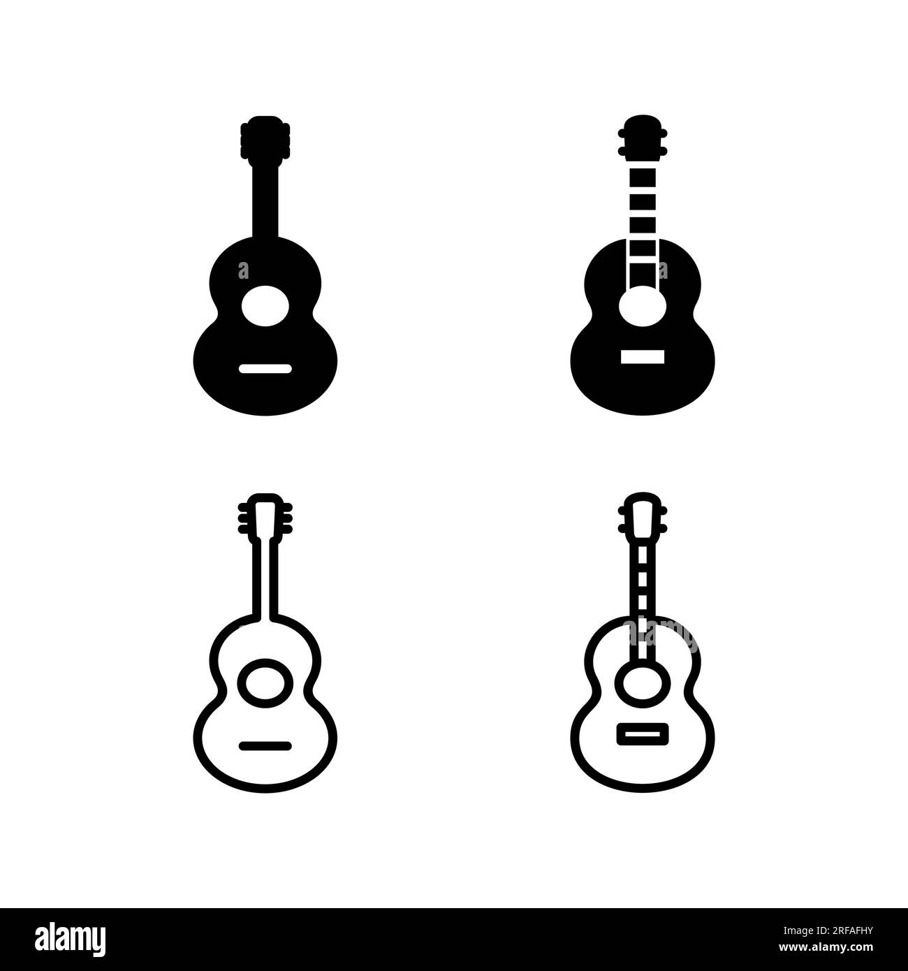 Guitar icon vector. musical instrument sign Stock Vector Image & Art ...