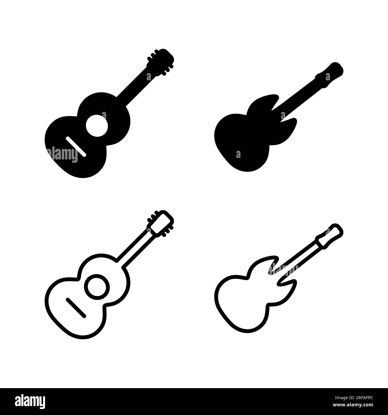 Guitar icon vector. musical instrument sign Stock Vector Image & Art ...