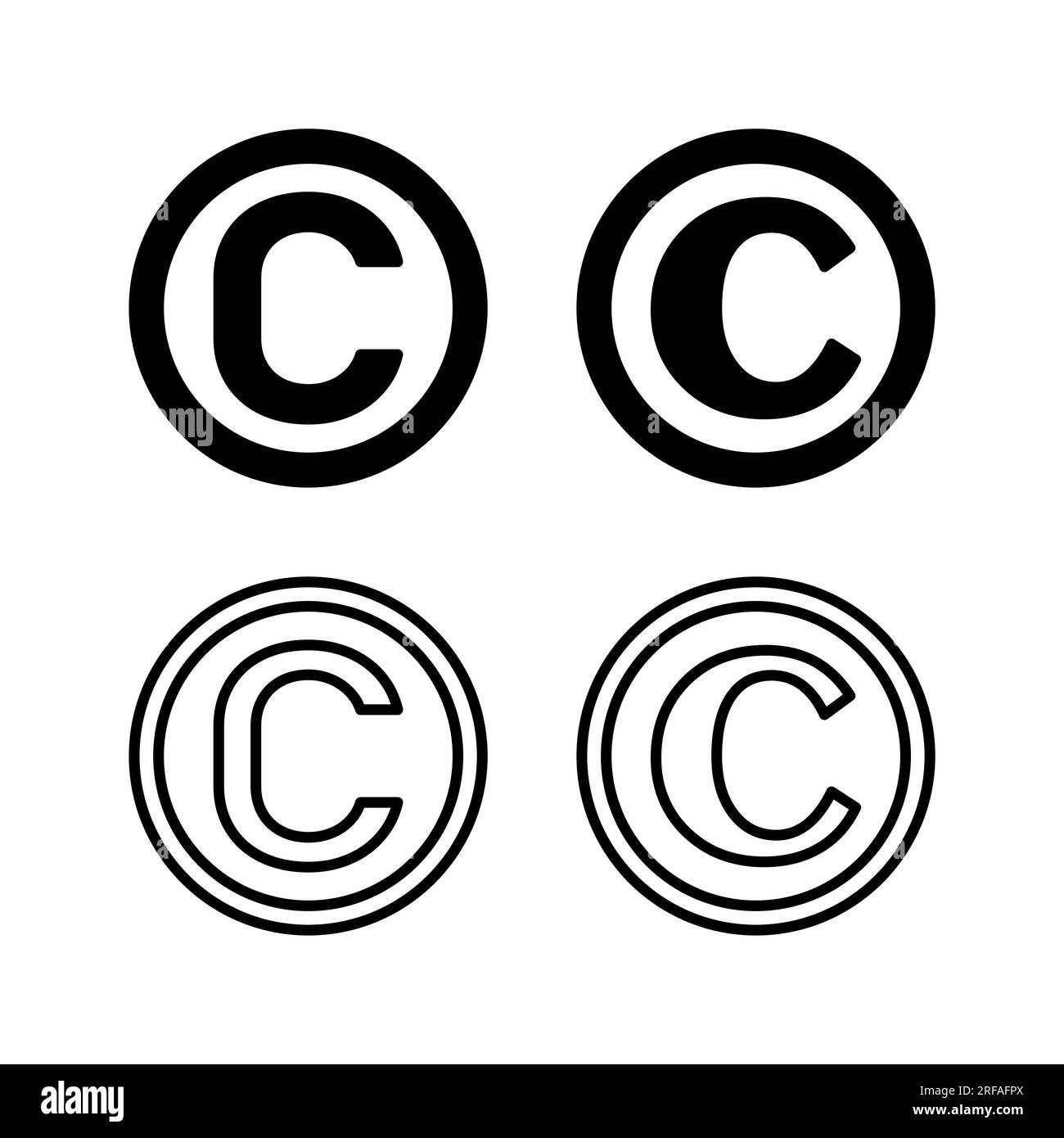 Copyright icon vector. copyright symbol Stock Vector Image & Art - Alamy