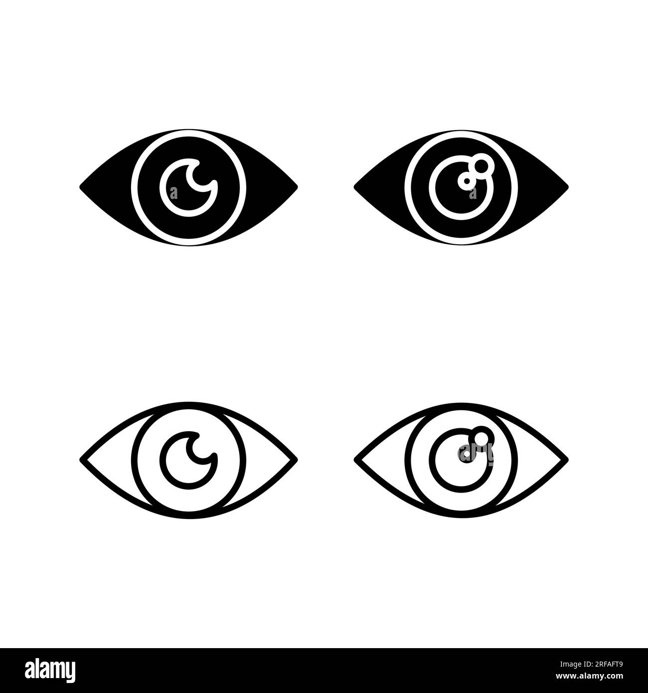 Eye icon. Look and Vision icon. Eye vector icon Stock Vector Image ...