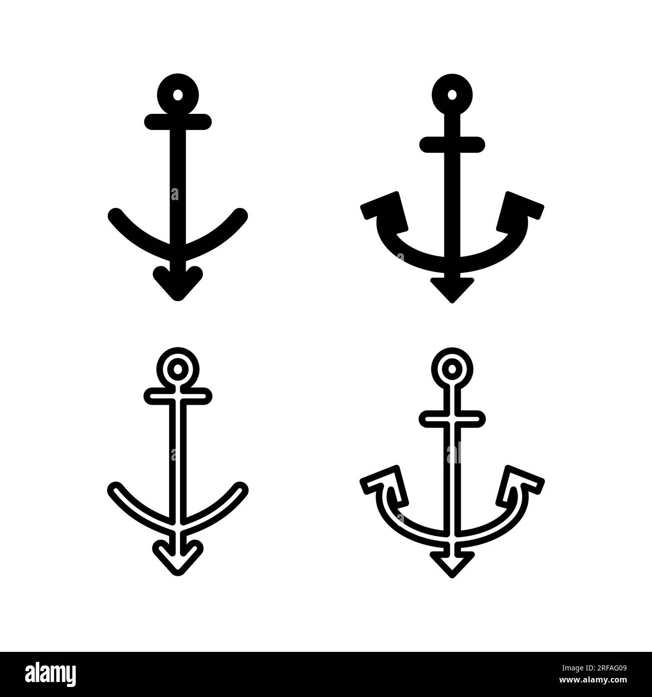 Anchor icon vector. Anchor sign. marine symbol Stock Vector Image & Art ...