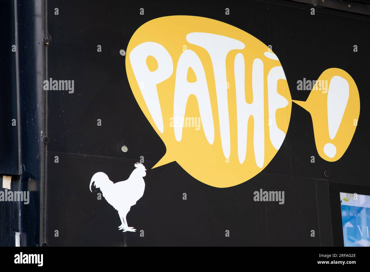 Lyon , France - 07 25 2023 : Pathe sign logo and brand text of cinema ...