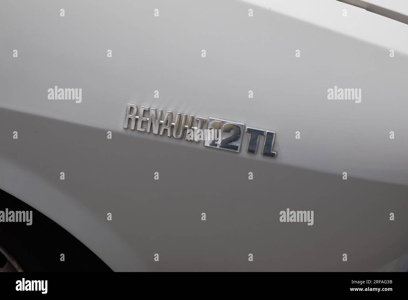 Bordeaux , France - 08 01 2023 : Renault 12 tl vintage logo sign and ...