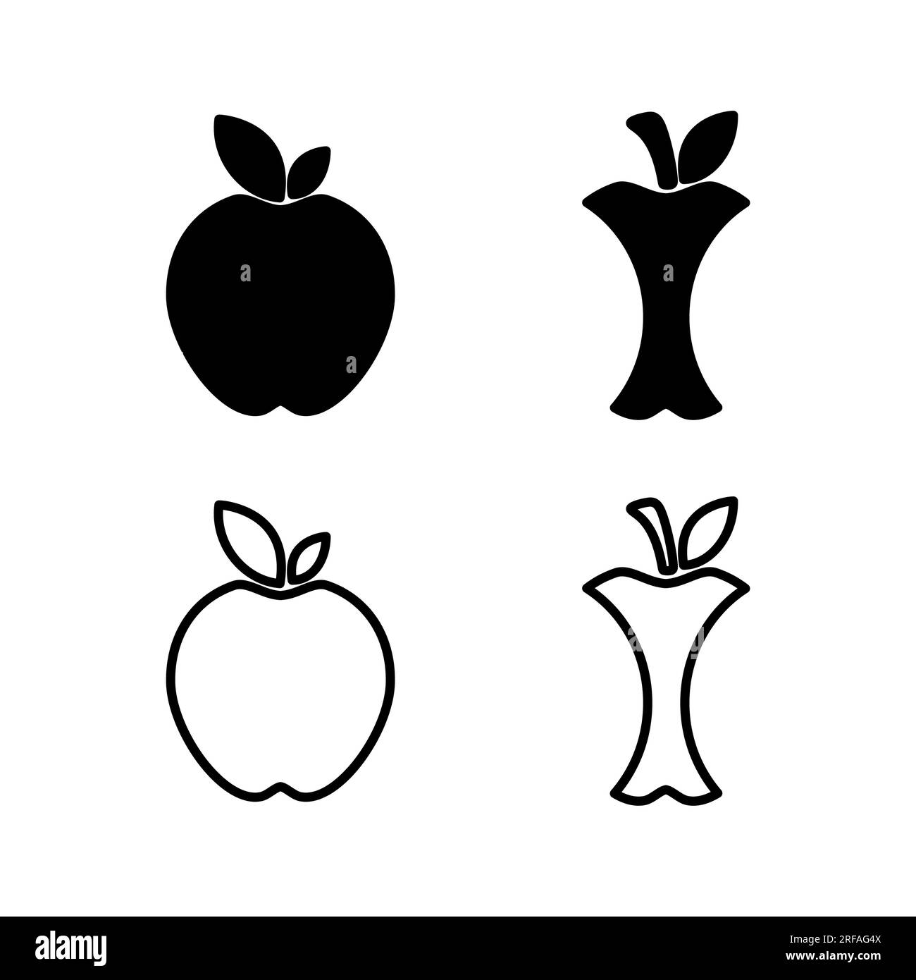 Apple icon vector. apple symbol Stock Vector Image & Art - Alamy