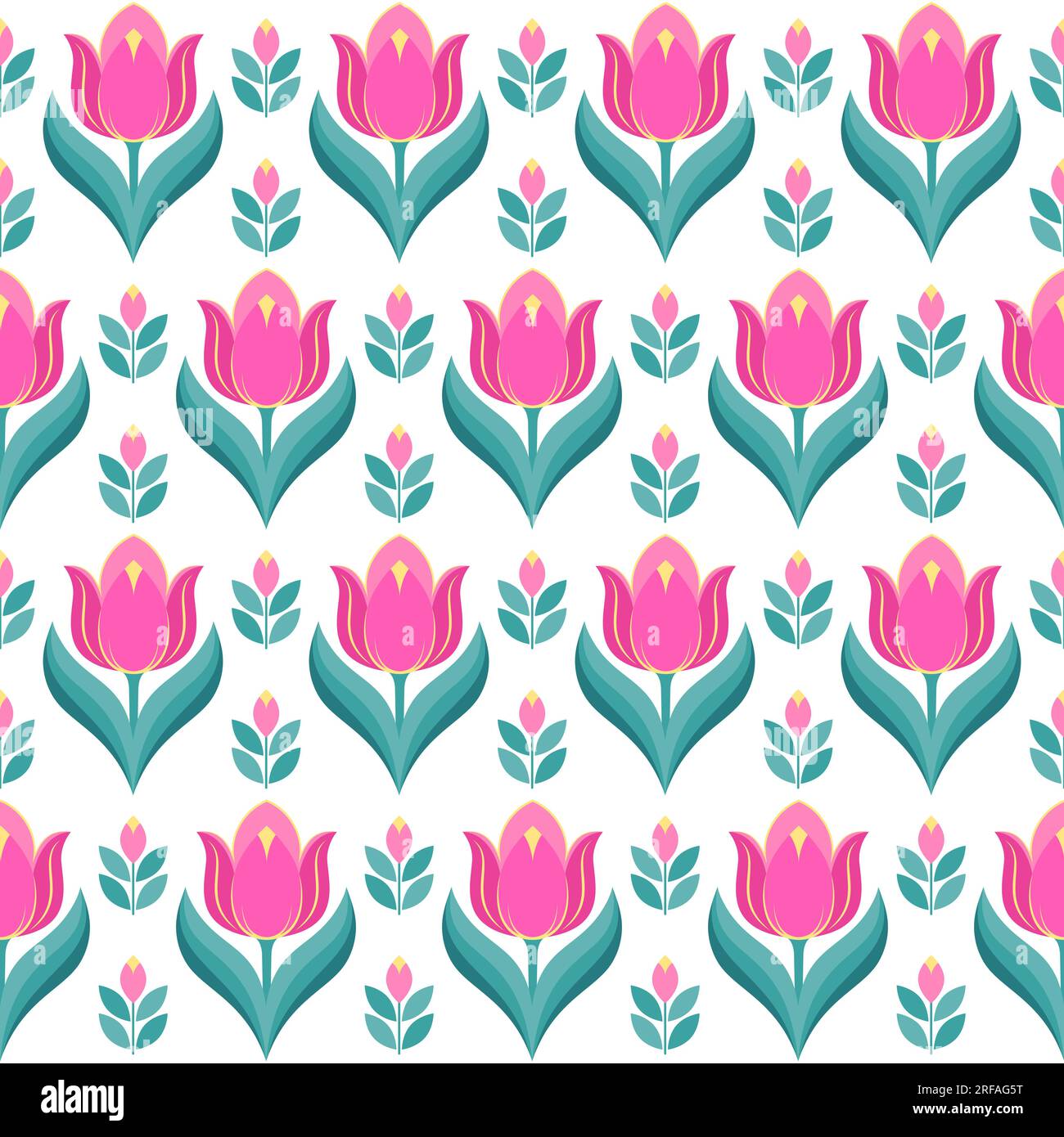 Geometric tulips Cut Out Stock Images & Pictures - Alamy