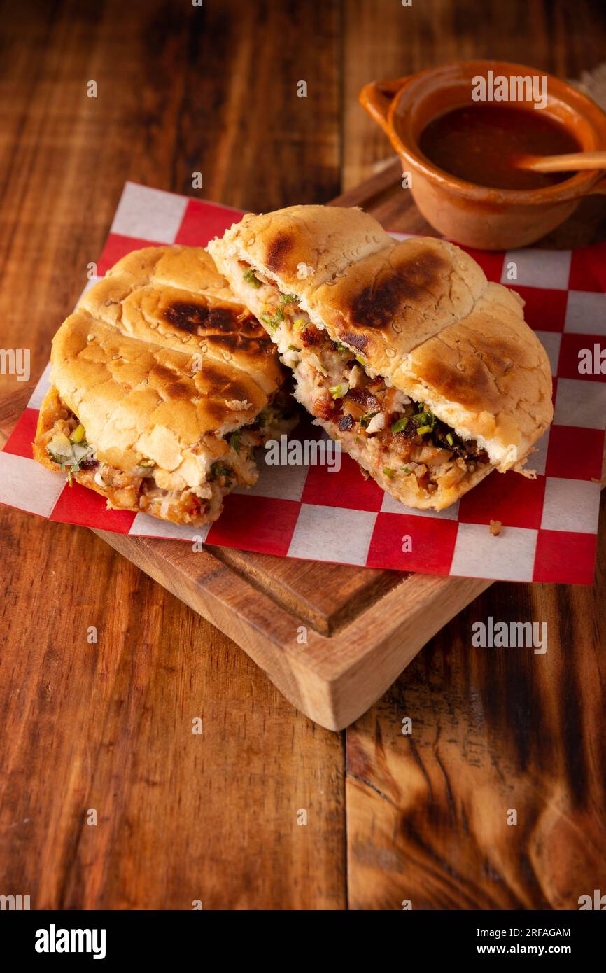 Torta de Suadero. Torta in Mexico is a type of sandwich that is ...