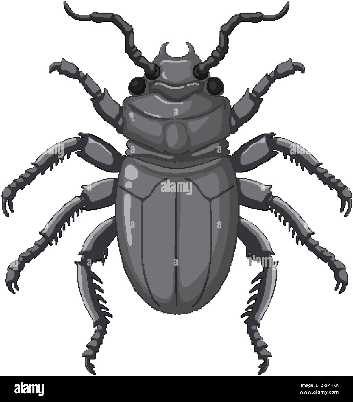Scarab Beetle Vector Isolated on White Background illustration Stock ...