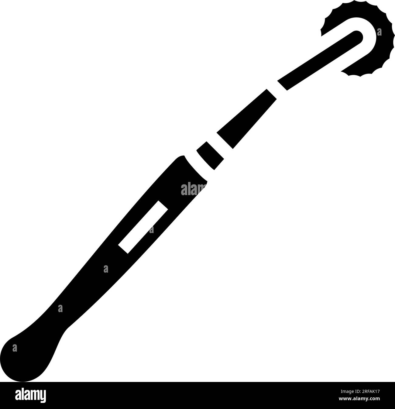 tracing wheel embroidery hobby glyph icon vector illustration Stock ...