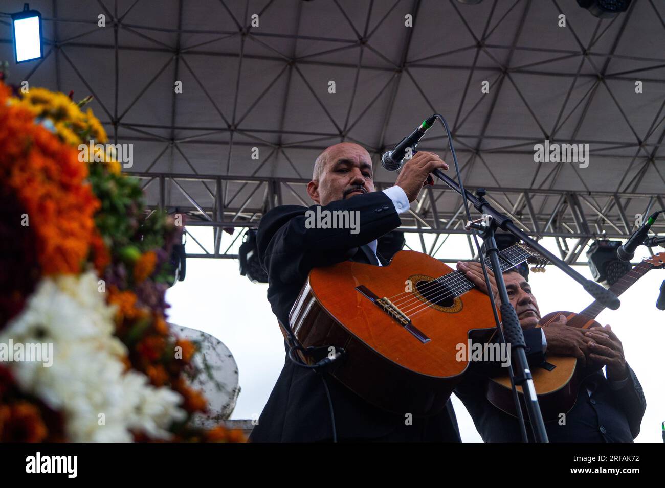 Medellin, Colombia. 30th July, 2023. Local artist perform for festival ...