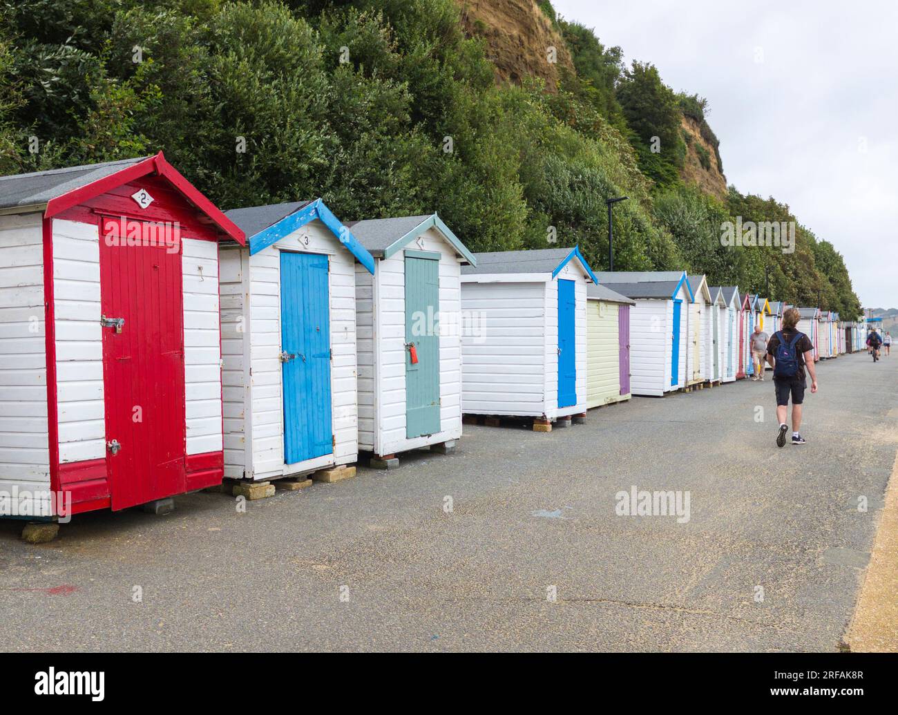 The beach huts at Shanklin, Isle of Wight, England,UK Stock Photo - Alamy