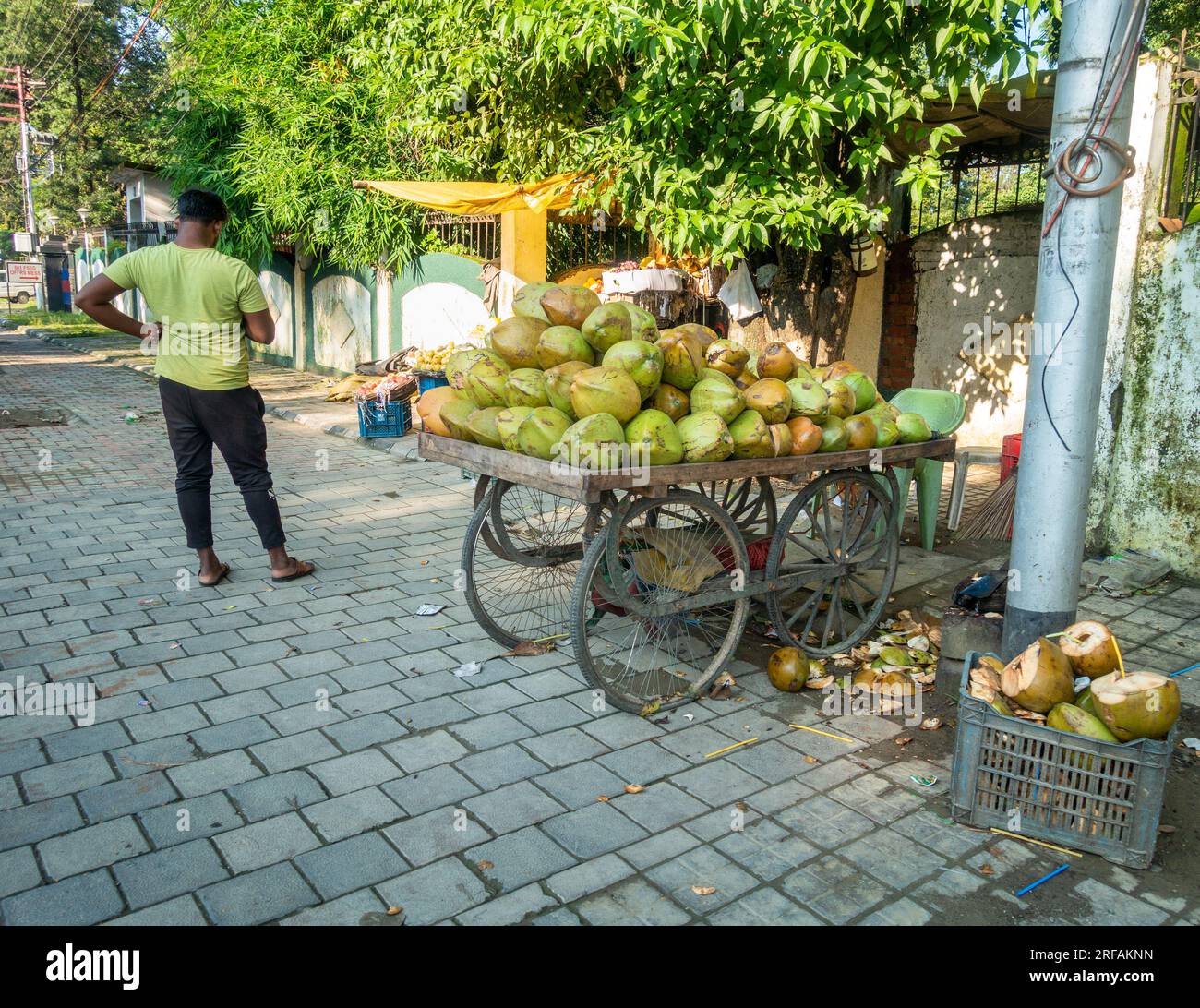 Oct.14th 2022 Uttarakhand, India. Vibrant street photography in Dehradun City: Roadside vendor ...