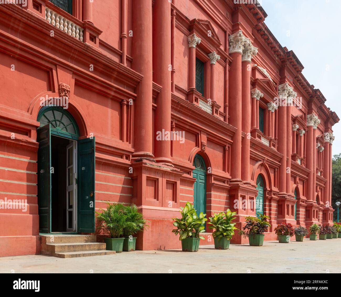 Colonial red coloured buildings in Bangalore or Bengaluru, the IT ...