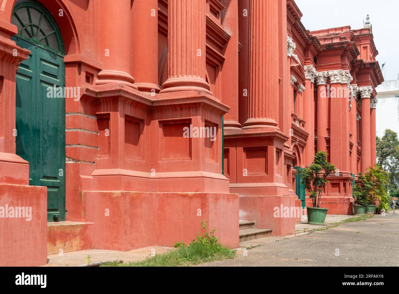 Colonial red coloured buildings in Bangalore or Bengaluru, the IT ...