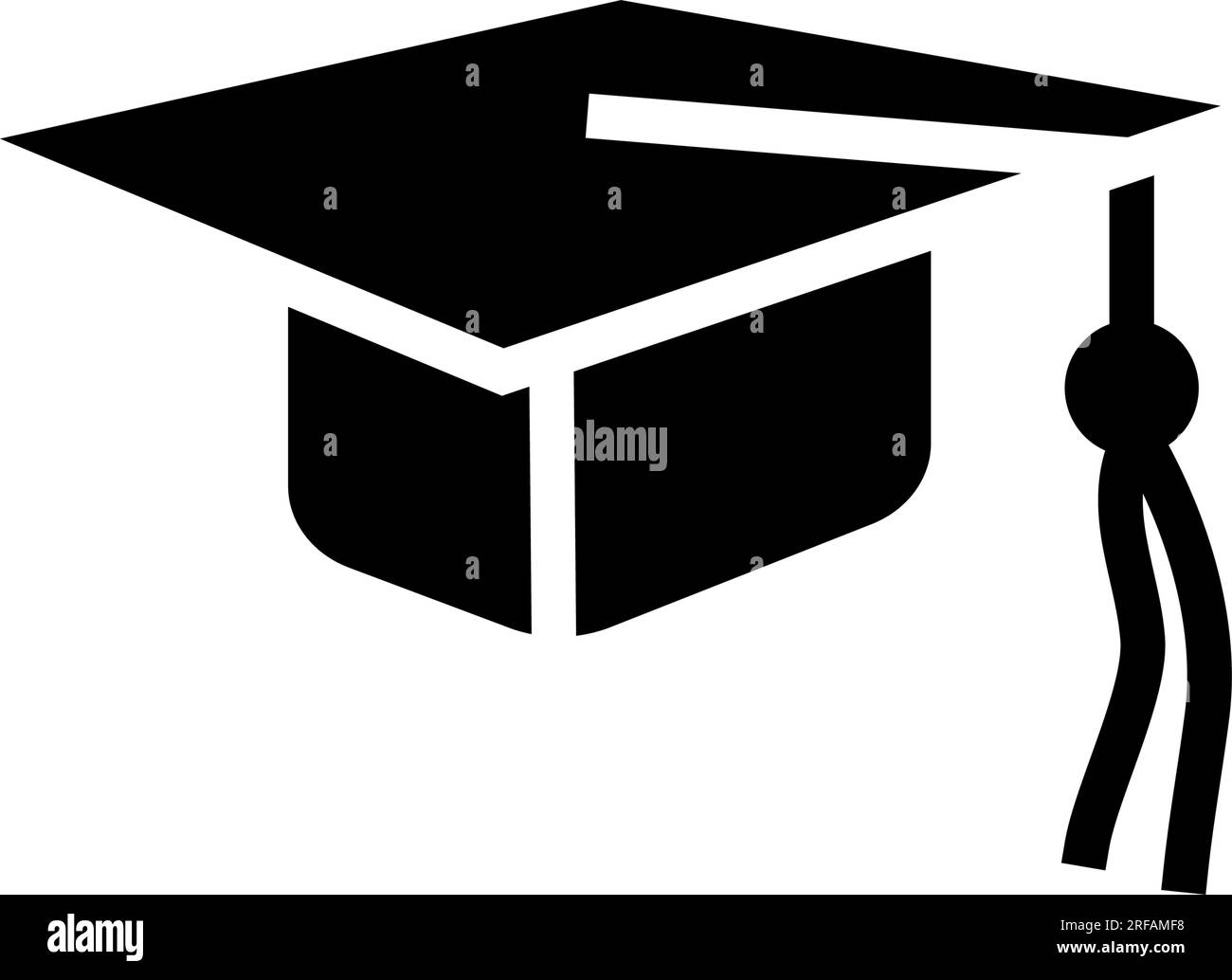 graduation hat cap glyph icon vector illustration Stock Vector Image ...