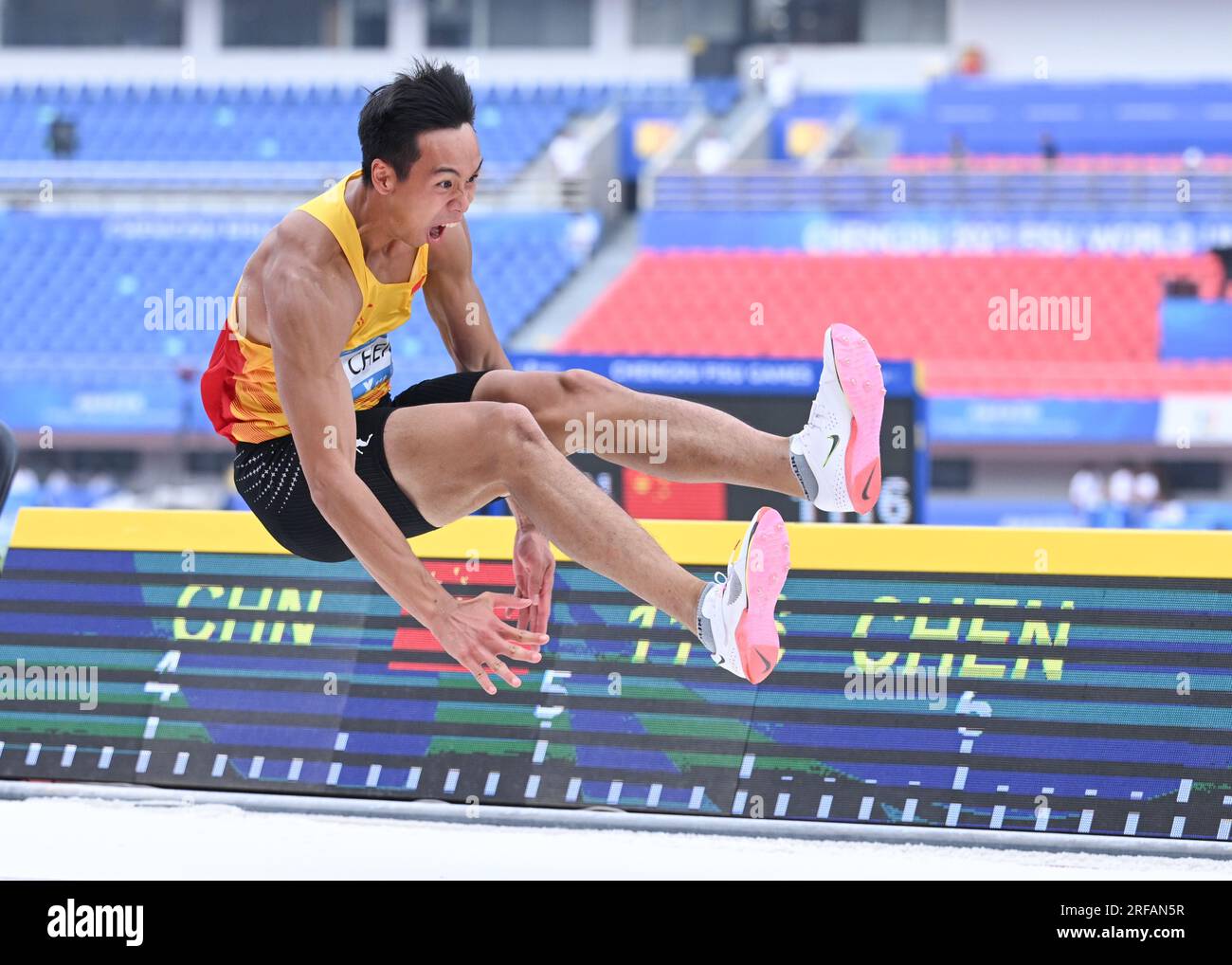 Chengdu, China's Sichuan Province. 2nd Aug, 2023. Chen Yesen of China ...