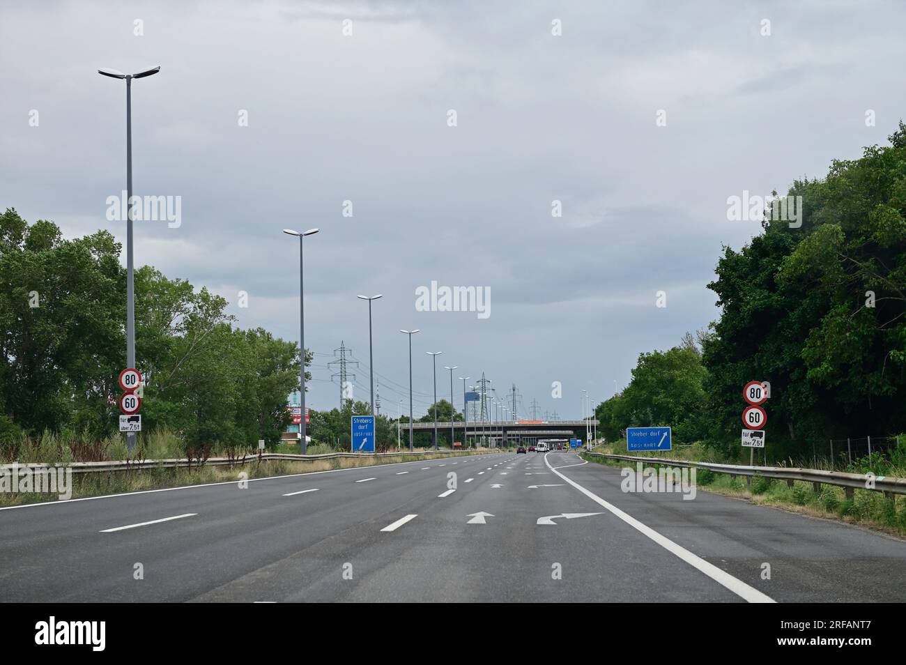 Vienna, Austria. July 30, 2023. Motorway A22 Stock Photo - Alamy
