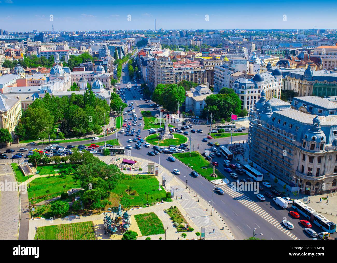 Bucharest city in Romania Stock Photo - Alamy