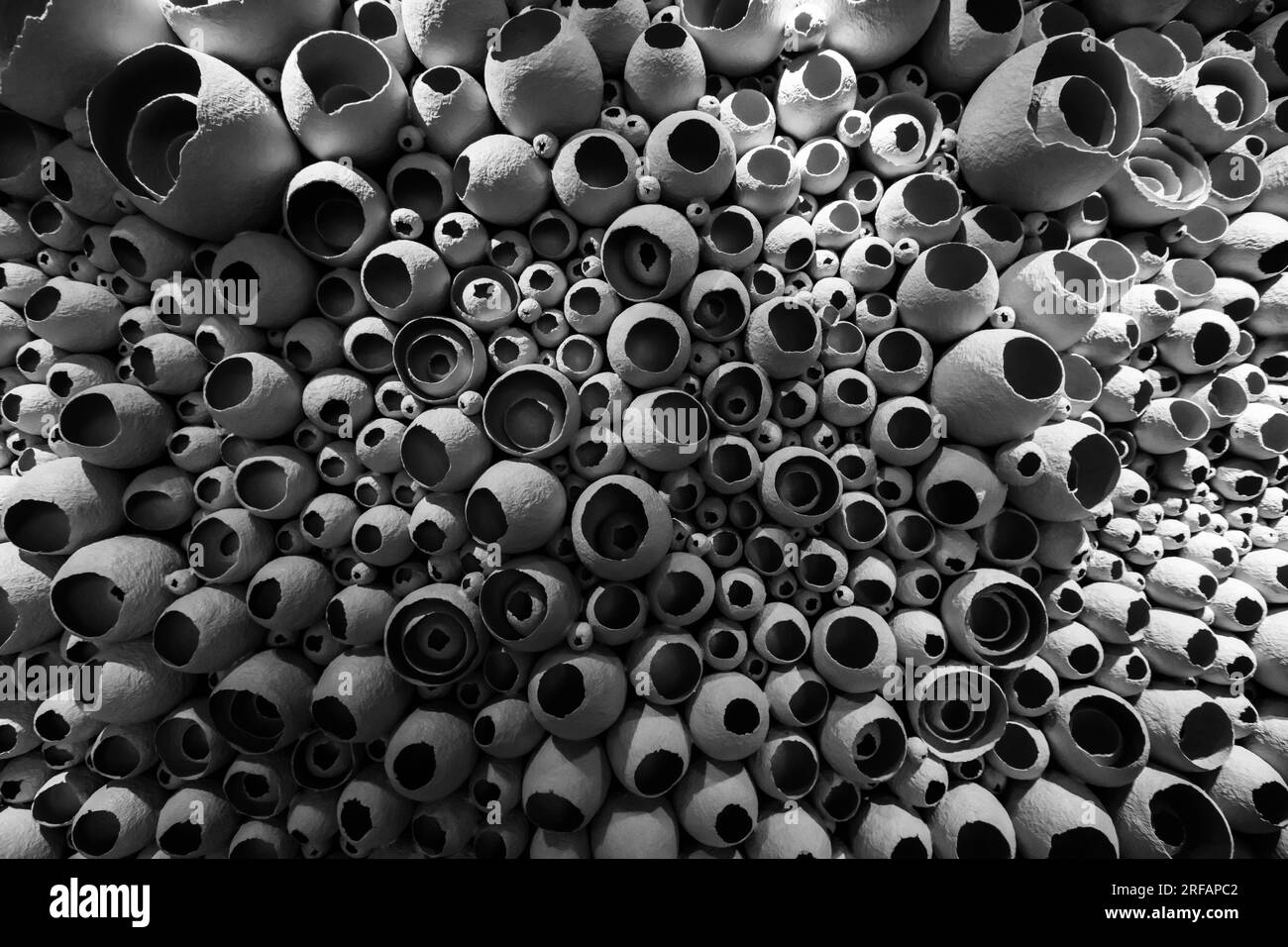 Clay pots decoration, textured background for design purpose Stock ...