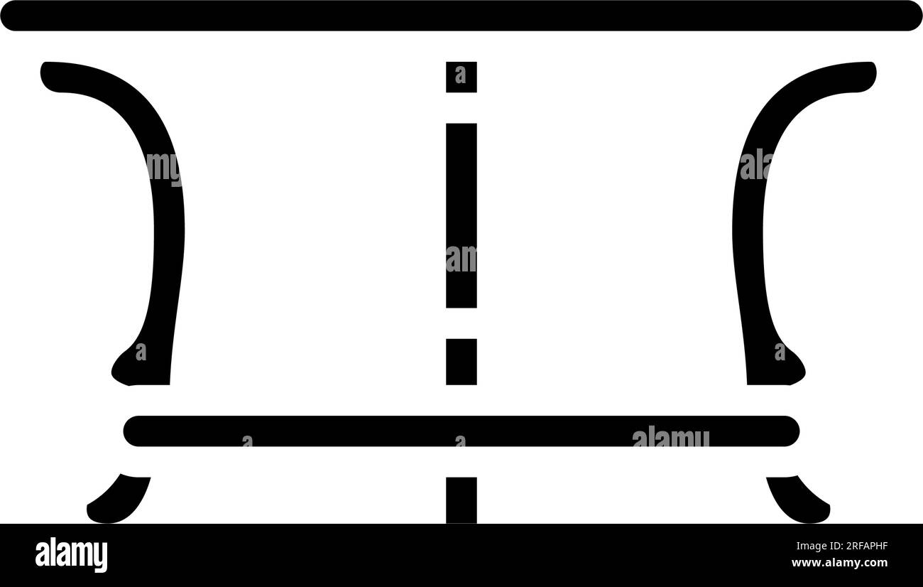 table leather glyph icon vector illustration Stock Vector Image & Art ...