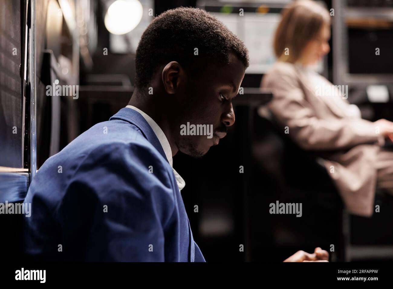 Team working with criminology report, analyzing victim report in ...