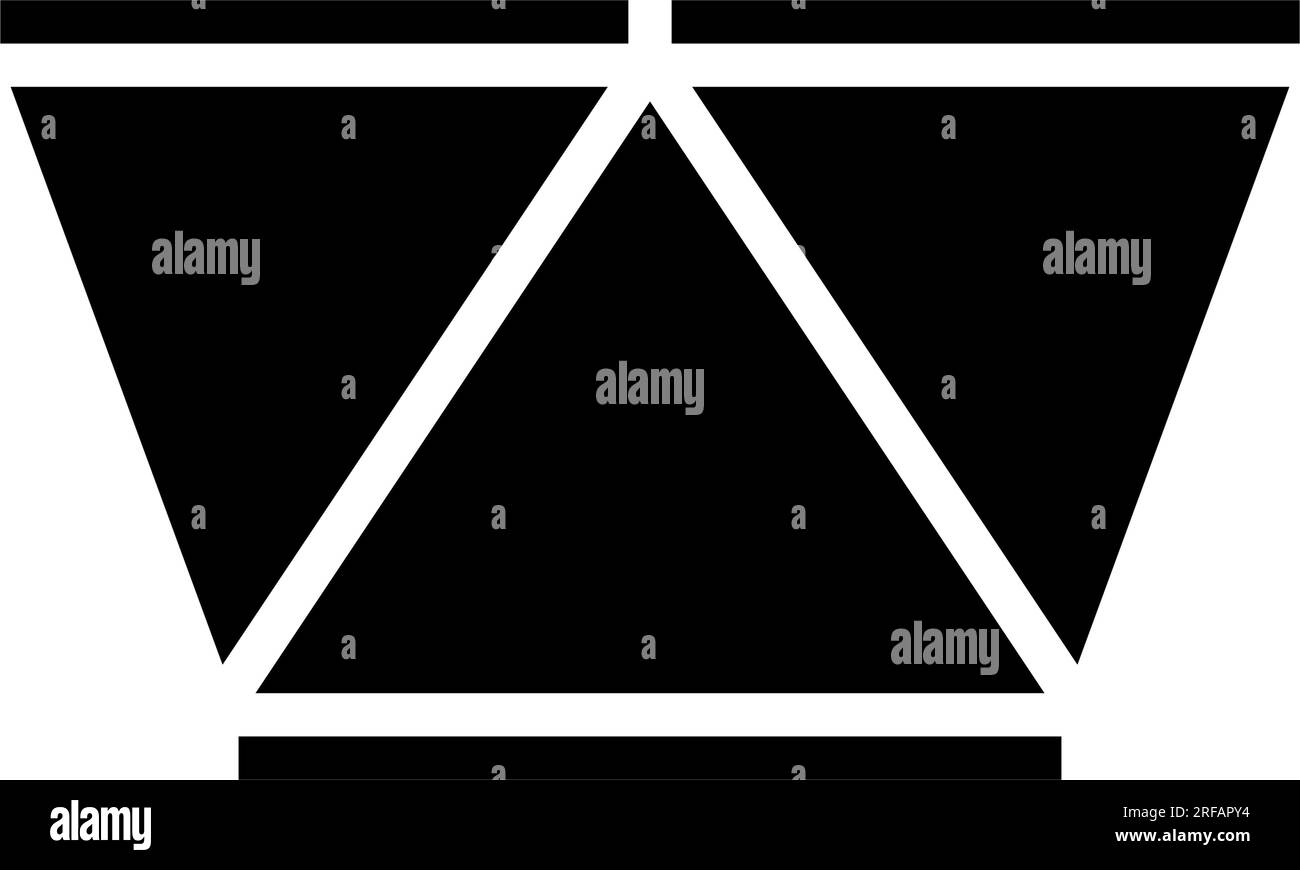 table minimalistic stylish glyph icon vector illustration Stock Vector ...