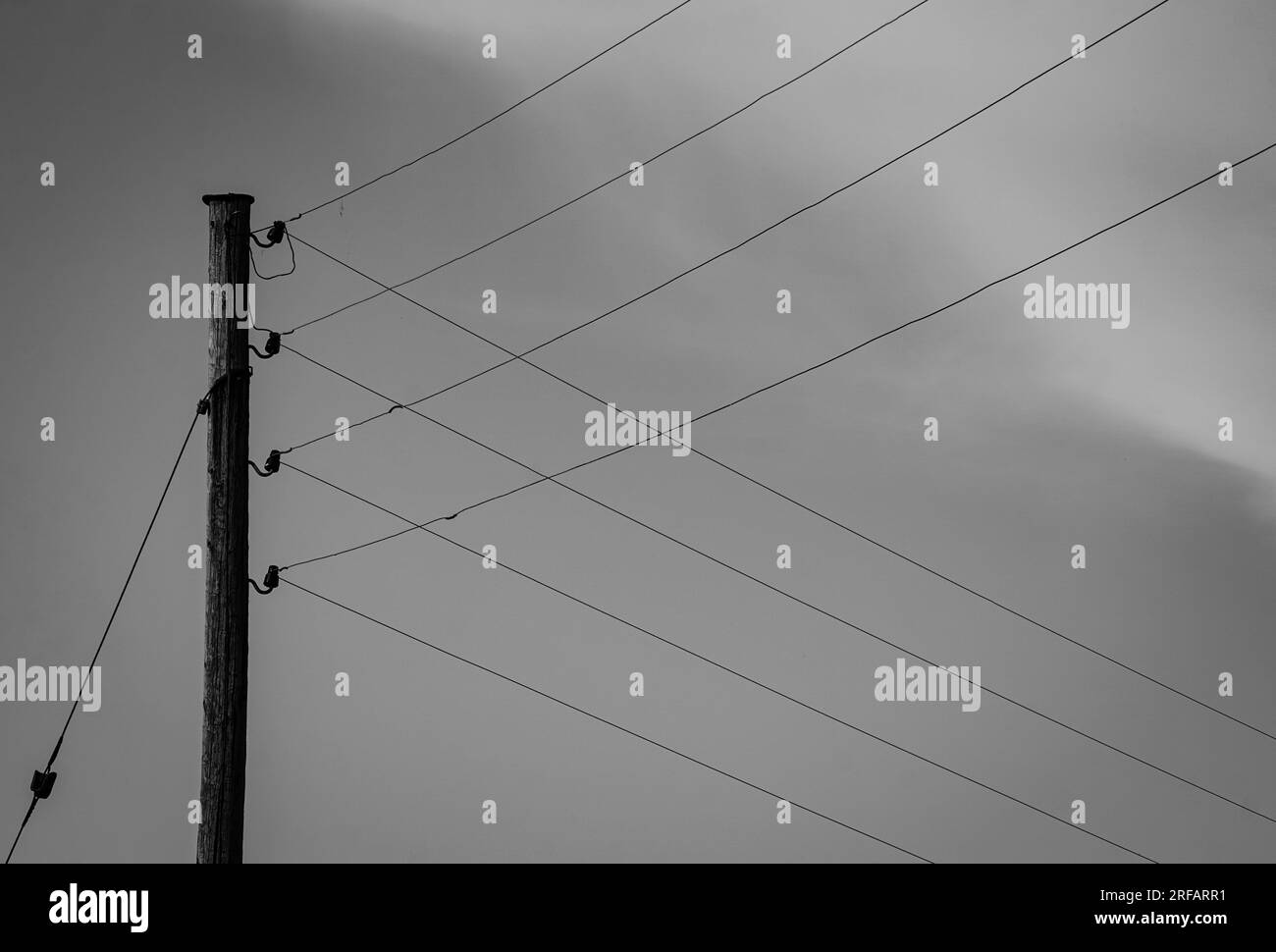 Power lines photography Black and White Stock Photos & Images - Alamy