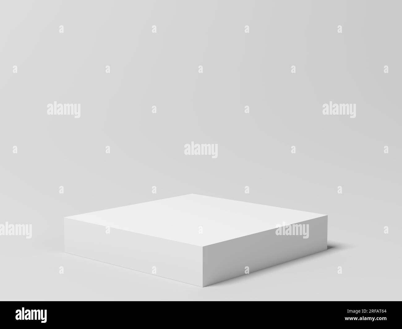 Product Display Display Plinths Stand White Color 3d Illustration