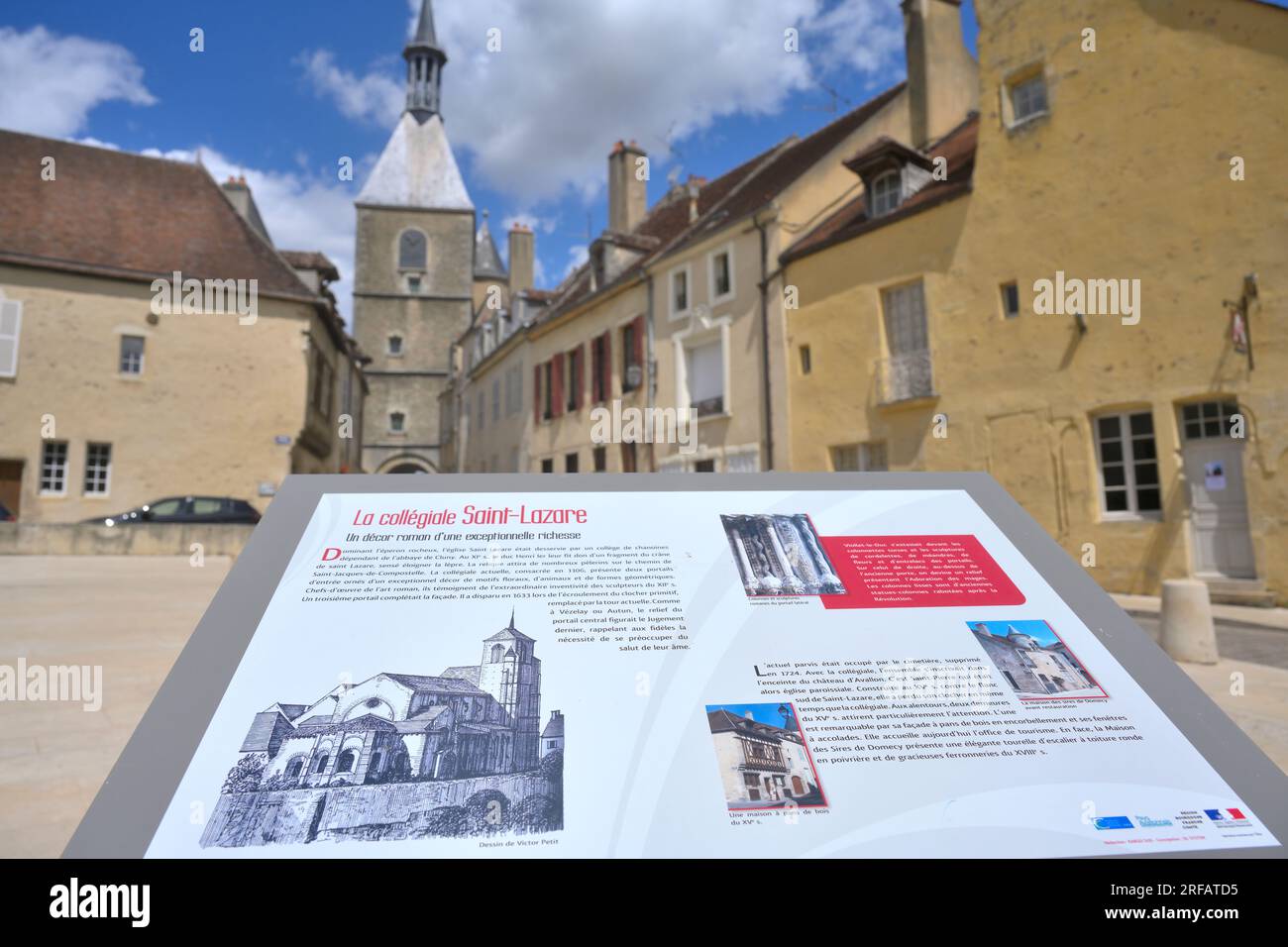 The medieval town of Avallon, FR Stock Photo - Alamy