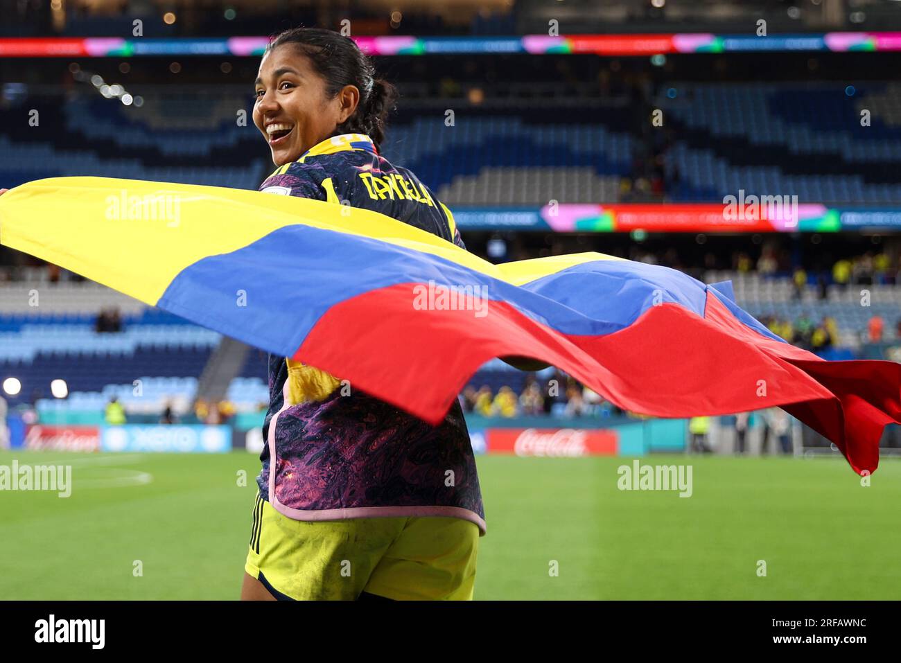 Sydney Football Stadium Arias Daniela of Colombia celebrating the ...