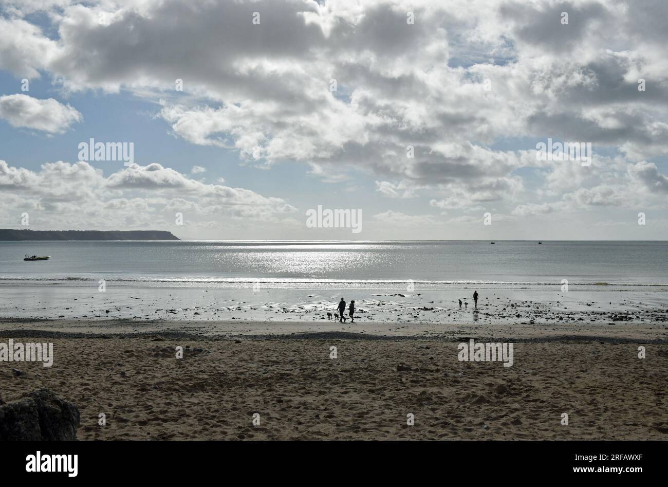 Oxwich beach in distance hi-res stock photography and images - Alamy