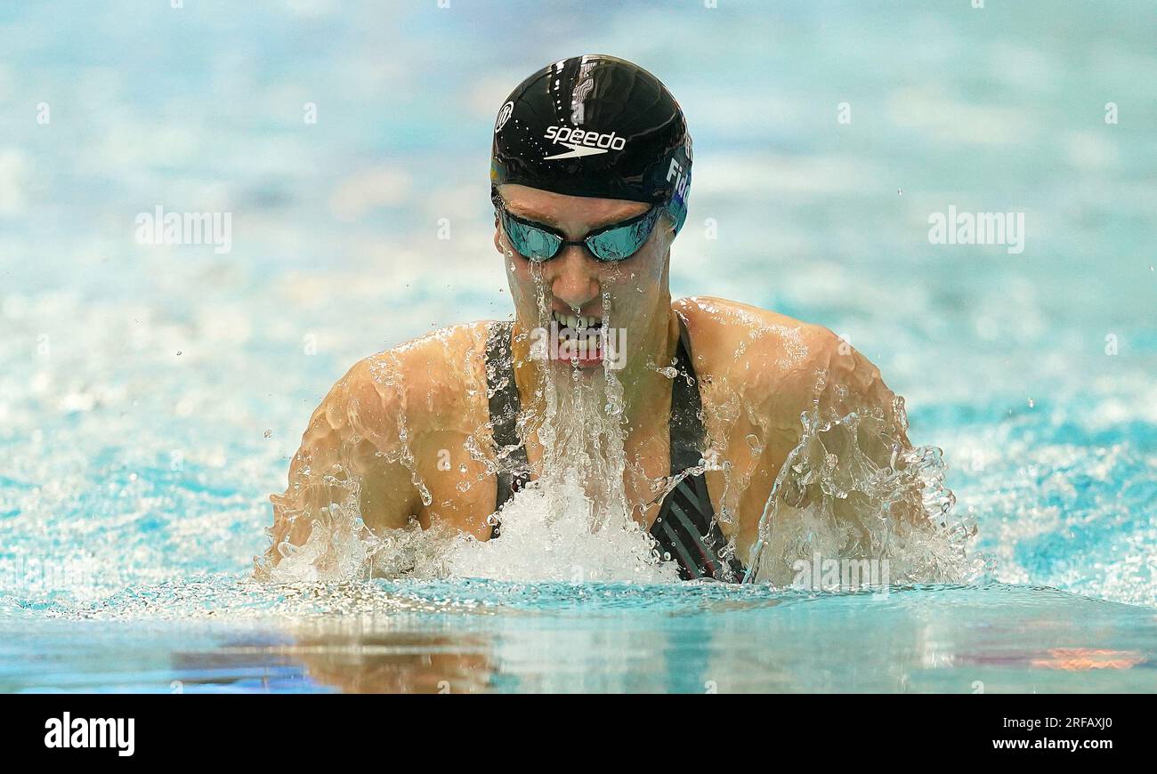 Great Britain's Louise Fiddes in action during heat 2 of the Women's ...