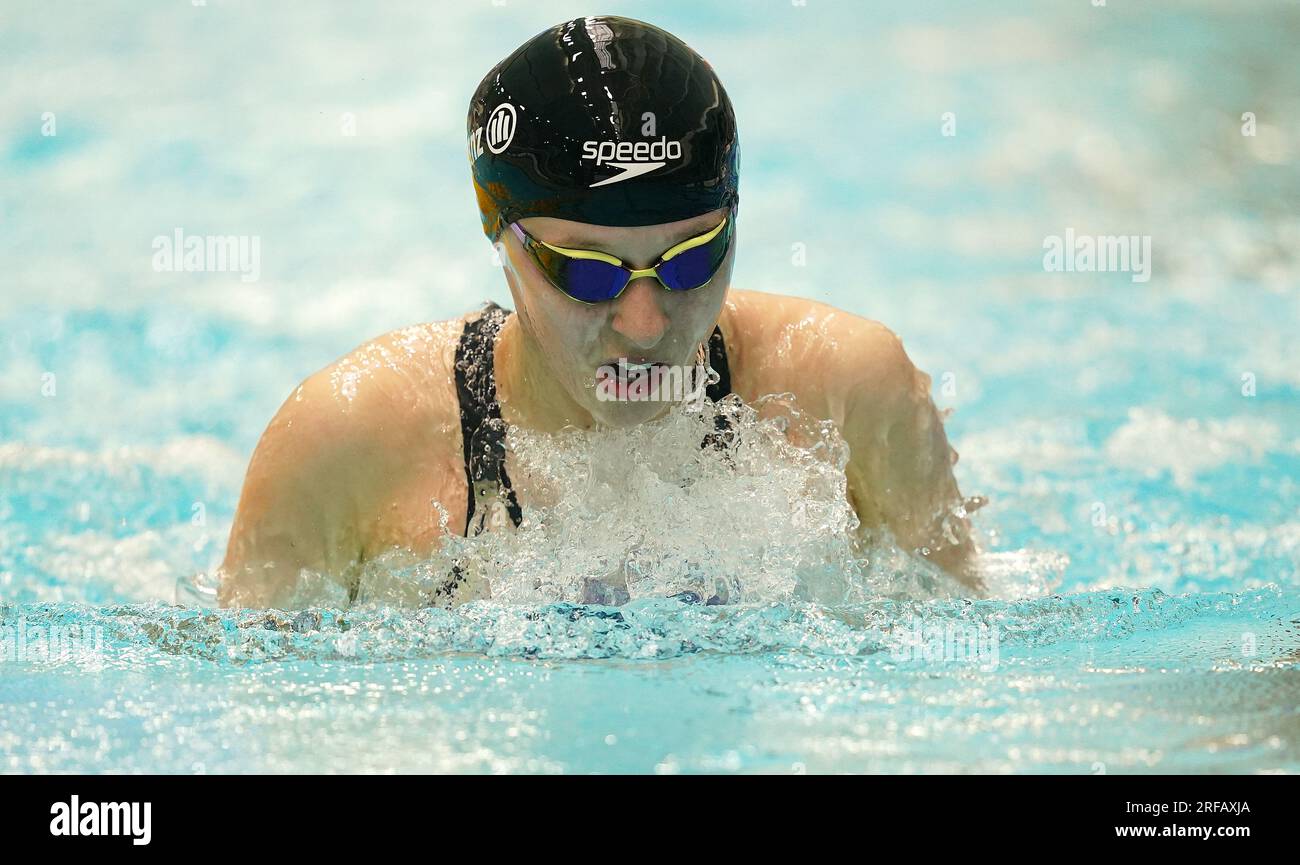 Great Britain's Siena Oxby in action during heat 1 of the Women's 100m ...